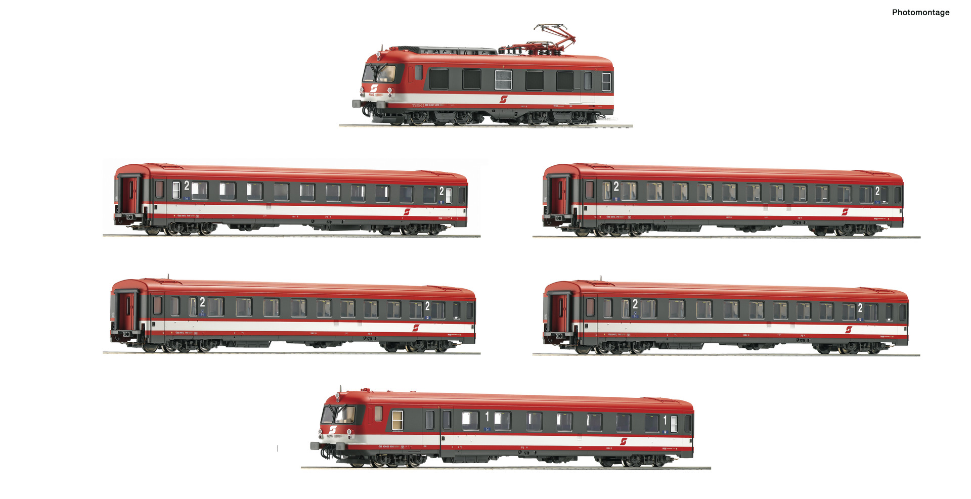 Tren automotor seria 4010, OBB, Roco, scara H0 (1:87)